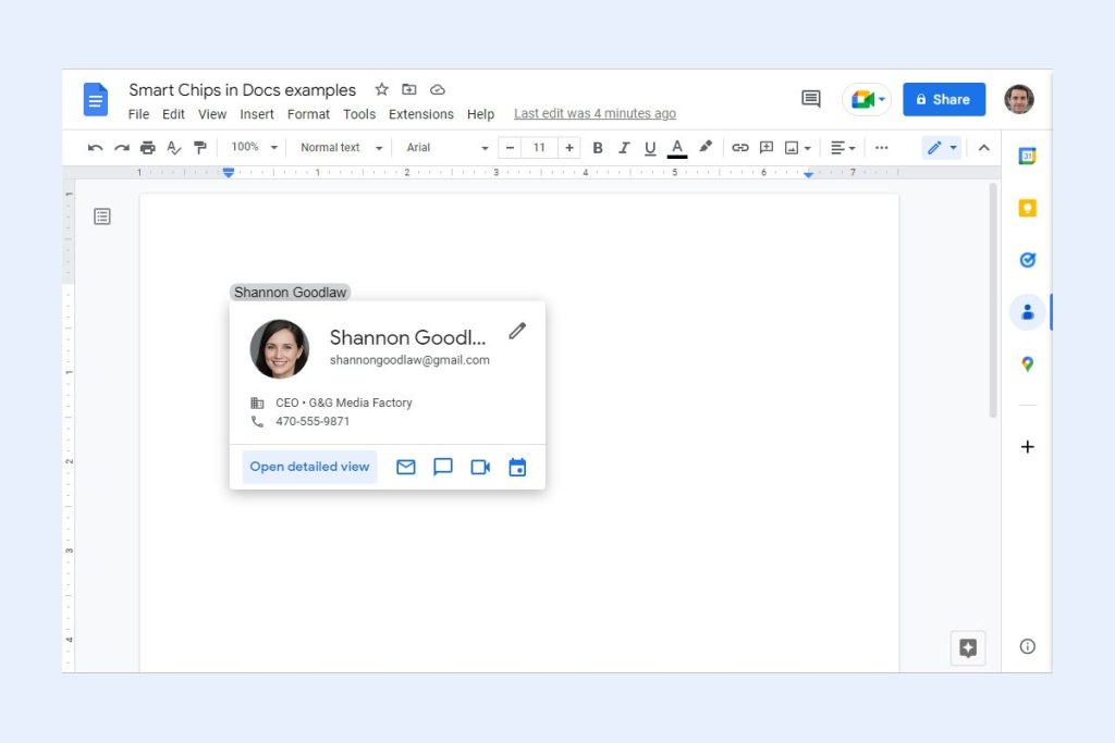 Using smart chips in Google Docs and Sheets: A guide - TechBunch